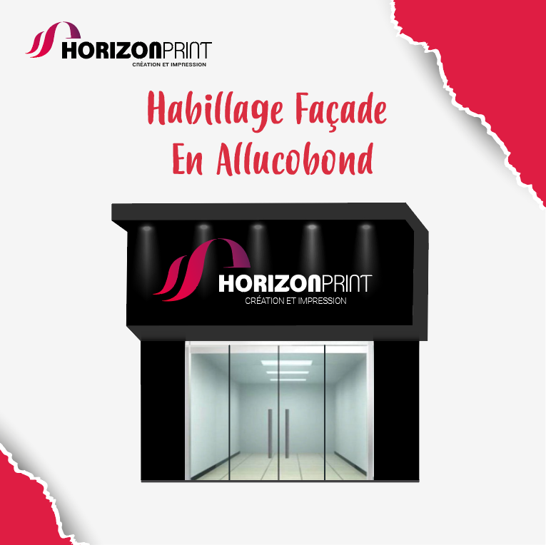 HABILLAGE FAÇADE EN ALLUCOBOND - B2B Tunisia